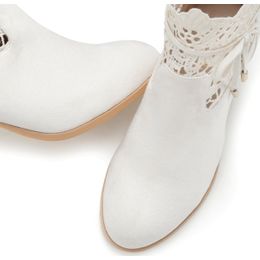 Lascana Damen High-Heel-Stiefelette, beige, Gr&ouml;&szlig;e 41