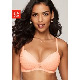 Lascana Damen Schalen-BH, pfirsich, Gr&ouml;&szlig;e 80B