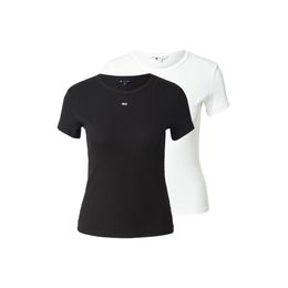 Tommy Jeans T-Shirt 'ESSENTIAL' Damen Gr&ouml;&szlig;e XS schwarz / wei&szlig;
