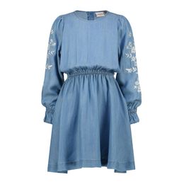 Vingino Kleid 'Pip' M&auml;dchen Gr&ouml;&szlig;e 172 blue denim / wei&szlig;