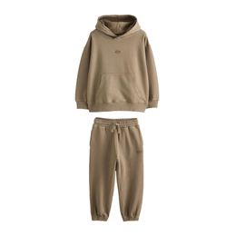 Superdry & Co Set: Sweatshirt und Hose Jungen Gr&ouml;&szlig;e 116 braun