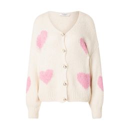 ZABAIONE Strickjacke 'Ma44rliaa' Damen Gr&ouml;&szlig;e L/XL pink / offwhite