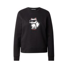 K by KARL LAGERFELD Karl Lagerfeld Sweatshirt 'Ikon' Damen Gr&ouml;&szlig;e S hellrot / schwarz / wei&szlig;