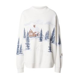 Hollister Sweatshirt 'XMAS' Damen Gr&ouml;&szlig;e XL hellblau / dunkelblau / braun / wei&szlig;