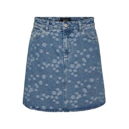 Vero Moda Petite Rock 'VMNELLE' Damen Gr&ouml;&szlig;e 42 blau / blue denim