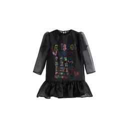 Desigual Kleid M&auml;dchen Gr&ouml;&szlig;e 110/116 schwarz / transparent
