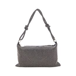 NAEMI Schultertasche Damen Gr&ouml;&szlig;e One Size schwarz / silber