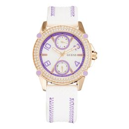 Guess Uhr 'SPORTY SPICE' Damen Gr&ouml;&szlig;e One Size lavendel / wei&szlig;