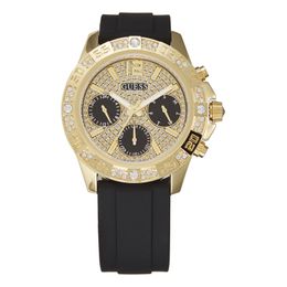 Guess Uhr 'MAJESTY' Damen Gr&ouml;&szlig;e One Size gold / schwarz / transparent / wei&szlig;