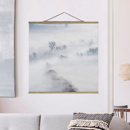 Bilderwelten Stoffbild mit Posterleisten K&uuml;hler Nebelmorgen
