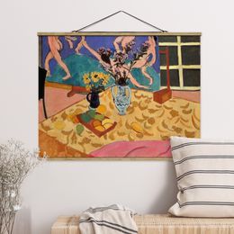 Bilderwelten Stoffbild mit Posterleisten Henri Matisse - Fr&uuml;chte und Blumen mit dem Bild 'Der Tanz'