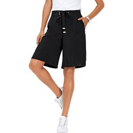CR&Eacute;ATION L Damen Bermudas in Viskose-Webqualit&auml;t schwarz Gr&ouml;&szlig;e 38