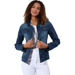CR&Eacute;ATION L Damen Jeansjacke elastische Qualit&auml;t blue-stone-washed Gr&ouml;&szlig;e 38