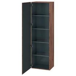 Duravit L-Cube Hochschrank, Breite 500mm, Tiefe 363mm, 1 T&uuml;r, Anschlag links, LC1181L7979, Farbe: Nussbaum Natur Dekor