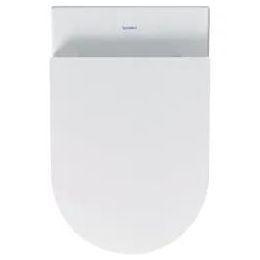 Duravit ME by Starck Wand-WC, 570x370x360mm, Tiefsp&uuml;ler, geschlossener Sp&uuml;lrand, 25280900001, Farbe: Innenfarbe Wei&szlig;, Au&szlig;enfarbe Wei&szlig;, mit Wondergliss