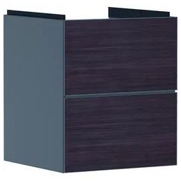 Hansgrohe Xevolos E Waschtischunterschrank, 2 Schubk&auml;sten, SoftClose, 480x475x555mm, f&uuml;r Handwaschbecken, 54174730, Farbe: Korpus Schiefergrau Matt, Front Eiche Dunkel