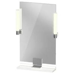 Duravit Sivida Spiegel, chrom, 450x36x650mm, Aufsatzleuchte, Sensorschalter, Netzanschluss, SV7420010220000, Farbe: Wei&szlig; Hochglanz