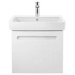 Duravit No.1 Waschtisch, 1 Hahnloch, mit &Uuml;berlauf, 600x460mm, Unterseite glasiert, 2375600000