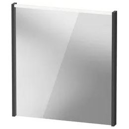 Duravit D-Code Spiegel, LED-Lichtfeld oben, 650x700mm, externer Lichtschalter notwendig, 5 W, DC7076049490000, Farbe: Graphit matt