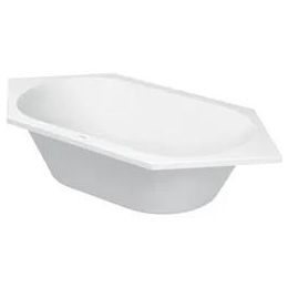 Duravit D-Code Badewanne, 1900x900mm, Sechseckig, Einbauversion, 140 Liter, 2 R&uuml;ckenschr&auml;gen, wei&szlig;, 700138000000000