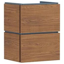 Hansgrohe Xilesa E Waschtischunterschrank f&uuml;r Handwaschbecken, 2 Schubk&auml;sten, 480x380x620mm, 54248550, Farbe: Eiche Kaschmir
