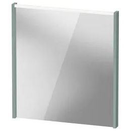 Duravit D-Code Spiegel, LED-Lichtfeld oben, 650x700mm, externer Lichtschalter notwendig, 5 W, DC70760HGHG0000, Farbe: Fjordgr&uuml;n Matt