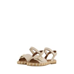 Tom Tailor Damen Sandalen mit weicher Sohle, beige, Uni, Gr. 37
