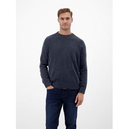 Strickpullover Lerros "Lerros Herren Strickpullover, weich wie Samt", Damen, Gr. M, classic navy, 82% Baumwolle, 18% Polyester, Rundhals, Pullover Strickpullover