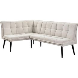Eckbank exxpo - SOFA FASHION "Mocca Essbank, Sitzbank", beige, B:240cm H:94cm T:161cm, Sitzb&auml;nke, Eckbank, hoher Sitzkomfort, bequem und elegant, hochwertige Detailverarbeitung