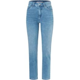 Stretch-Jeans MAC "Melanie", Damen, Gr. 36, L&auml;nge 28, authentic baby blau, Denim/Jeans, Obermaterial: 92% Baumwolle, 6% Elastomultiester, 2% Elasthan, feminin, figurbetont, Jeans, Gerade geschnitten, Topseller