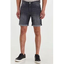 Jeansshorts Blend "BHLuke", Herren, Gr. XL, US-Gr&ouml;&szlig;en, blau (denim dunkelgrau), Web, 98% Baumwolle, 2% Elasthan, unifarben, Basic, regular fit kurz, Jeans Jeansshorts, Stilvolle 5-Pocket-Jeansshorts mit leichten Destroyed-Effekten