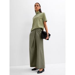 WITT Damen Marlene-Hose mit asymmetrischem Knopfverschluss, khaki, Gr&ouml;&szlig;e 36
