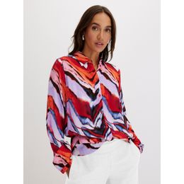 Heine Damen Hemdbluse, Rot, Gr. 40, Blusen langarm, Material: Viskose