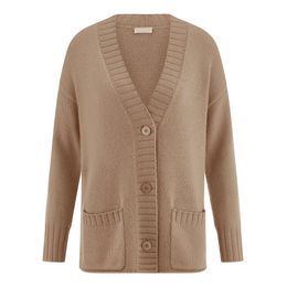 Peter Hahn - Strickjacke aus 100% Premium-Kaschmir, braun, Gr. 40 / M - Kaschmir