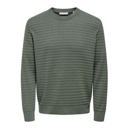 Only & Sons Only & Sons Pullover 'ONSBerry' Herren Gr&ouml;&szlig;e L dunkelgrau