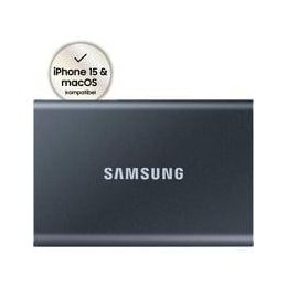 Samsung Portable SSD T7 2TB, Externe SSD grau, USB-C 3.2 Gen 2 (10 Gbit/s), extern