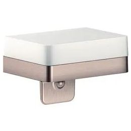 Hansgrohe AXOR UNIVERSAL Accessories Fl&uuml;ssigseifenspender mit Ablage, 42819820, Farbe: Brushed Nickel