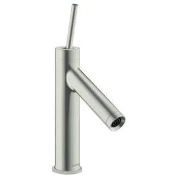 Hansgrohe AXOR Starck Einhebel-Waschtischmischer 90 mit Pingriff ohne Ablaufgarnitur, 10117800, Farbe: Stainless Steel Optic