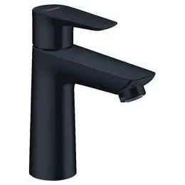 Hansgrohe Talis E Einhebel- Waschtischmischer 110 CoolStart, ohne Ablaufgarnitur, Ausladung 112mm, 71714670, Farbe: Schwarz Matt