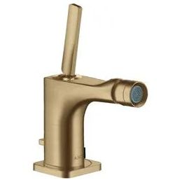 Hansgrohe AXOR Citterio E Einhebel-Bidetmischer mit Zugstangen-Ablaufgarnitur, 36120140, Farbe: Brushed Bronze