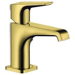 Hansgrohe AXOR Citterio E Einhebel Waschtischmischer 90 mit Hebelgriff ohne Zugstange, 36112990, Farbe: Polished Gold Optic