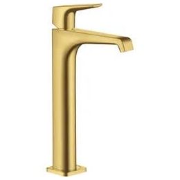 Hansgrohe AXOR Citterio E Einhebel Waschtischmischer 250 mit Hebelgriff ohne Zugstange, 36113250, Farbe: Brushed Gold Optic