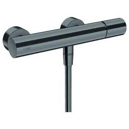 Hansgrohe AXOR Uno Einhebel-Brausemischer Aufputz Zerogriff, 1 Verbraucher, 45600340, Farbe: Brushed Black Chrome