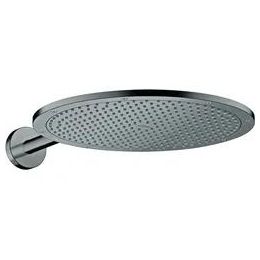 Hansgrohe AXOR ShowerSolutions Kopfbrause 350 1jet, Brausearm, 26034330, Farbe: Polished Black Chrome