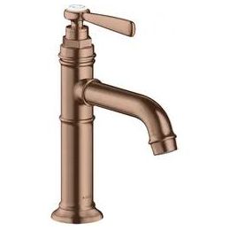 Hansgrohe AXOR Montreux Einhebel-Waschtischmischer 100, ohne Ablaufgarnitur, Ausladung 142mm, 16516310, Farbe: Brushed Red Gold