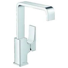 Hansgrohe Metropol Einhebel-Waschtischmischer 230, Hebelgriff, Push-Open Ablaufgarnitur, Ausladung 165mm, 32511000, Farbe: Chrom