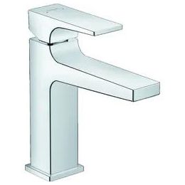 Hansgrohe Metropol Einhebel-Waschtischmischer 110, mit Hebelgriff, Zugstangen- Ablaufgarnitur, Ausladung 135mm, 32506000