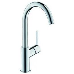 Hansgrohe Talis Einhebel-Waschtischmischer 210, Push-Open Ablaufgarnitur, Schwenkauslauf 120 Grad, 32082000