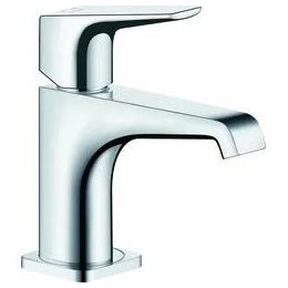 Hansgrohe AXOR Citterio E Einhebel Waschtischmischer 90 mit Hebelgriff ohne Zugstange, 36112800, Farbe: Stainless Steel Optic