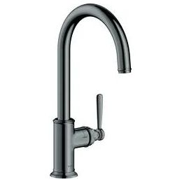 Hansgrohe AXOR Montreux DN 15 Einhebel-K&uuml;chenmischer 260 mit Schwenkauslauf, 16580330, Farbe: Polished Black Chrome